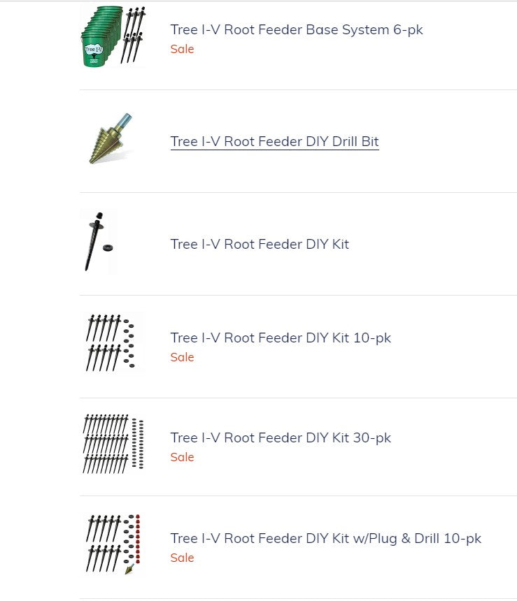 All Products – Tree I-V